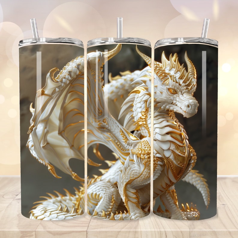 25 Dragon Sublimation Designs, Dragon Tumbler Wraps Bundle, 20oz ...