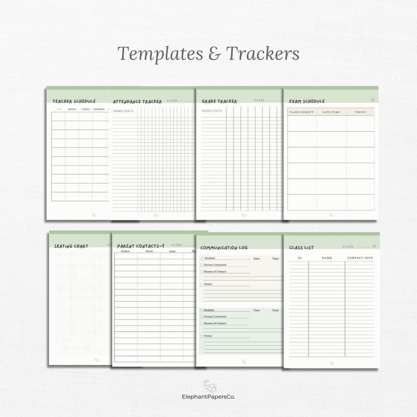 Teacher Planner 2024-2025, Digital Academic Planner, Printable Back to ...