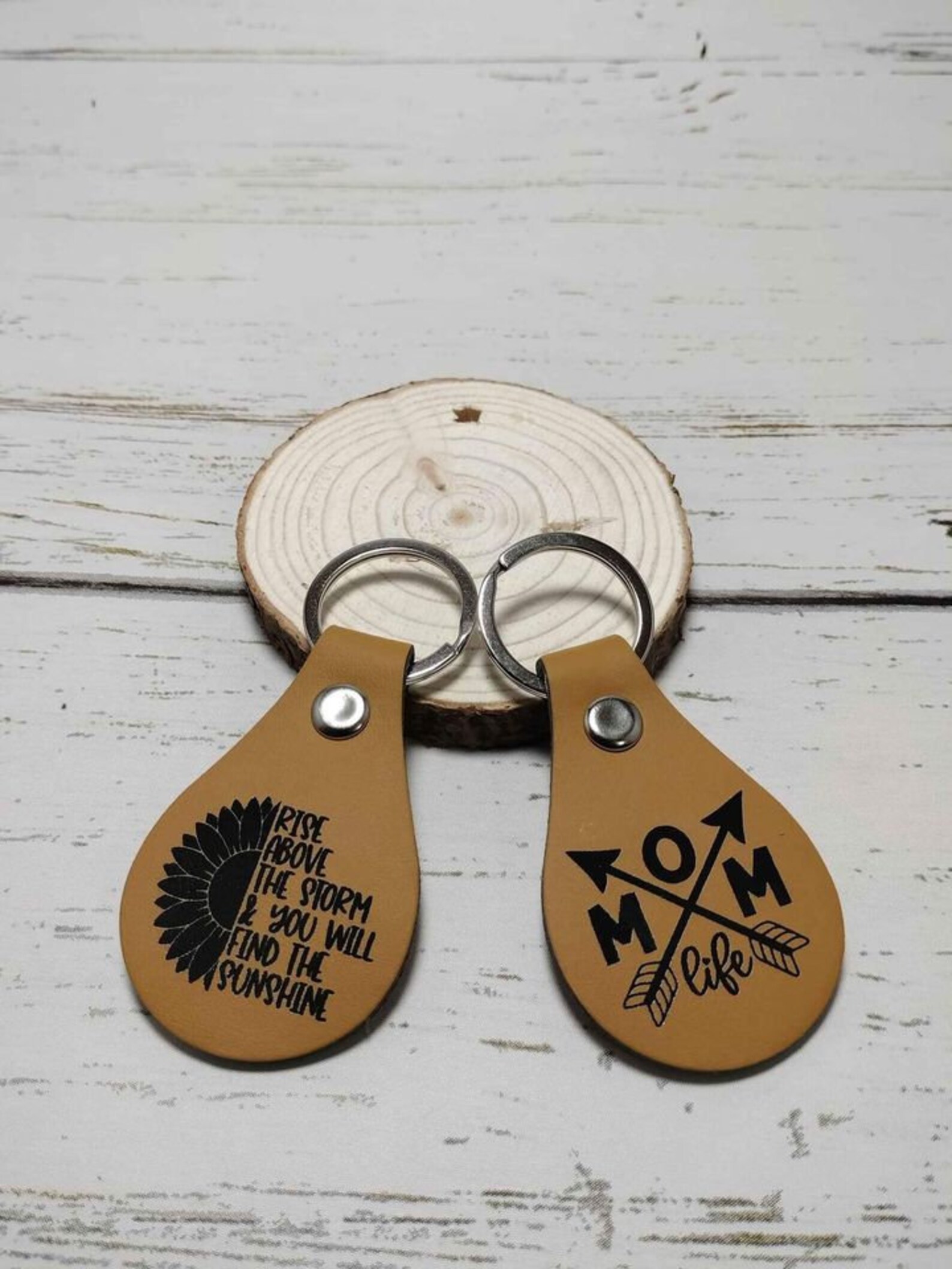 Custom Leather Key Fob, Personalized Leather Keychain, Logo Leather Key ...