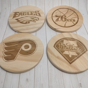 Philadelphia Sports Coasters - Etsy