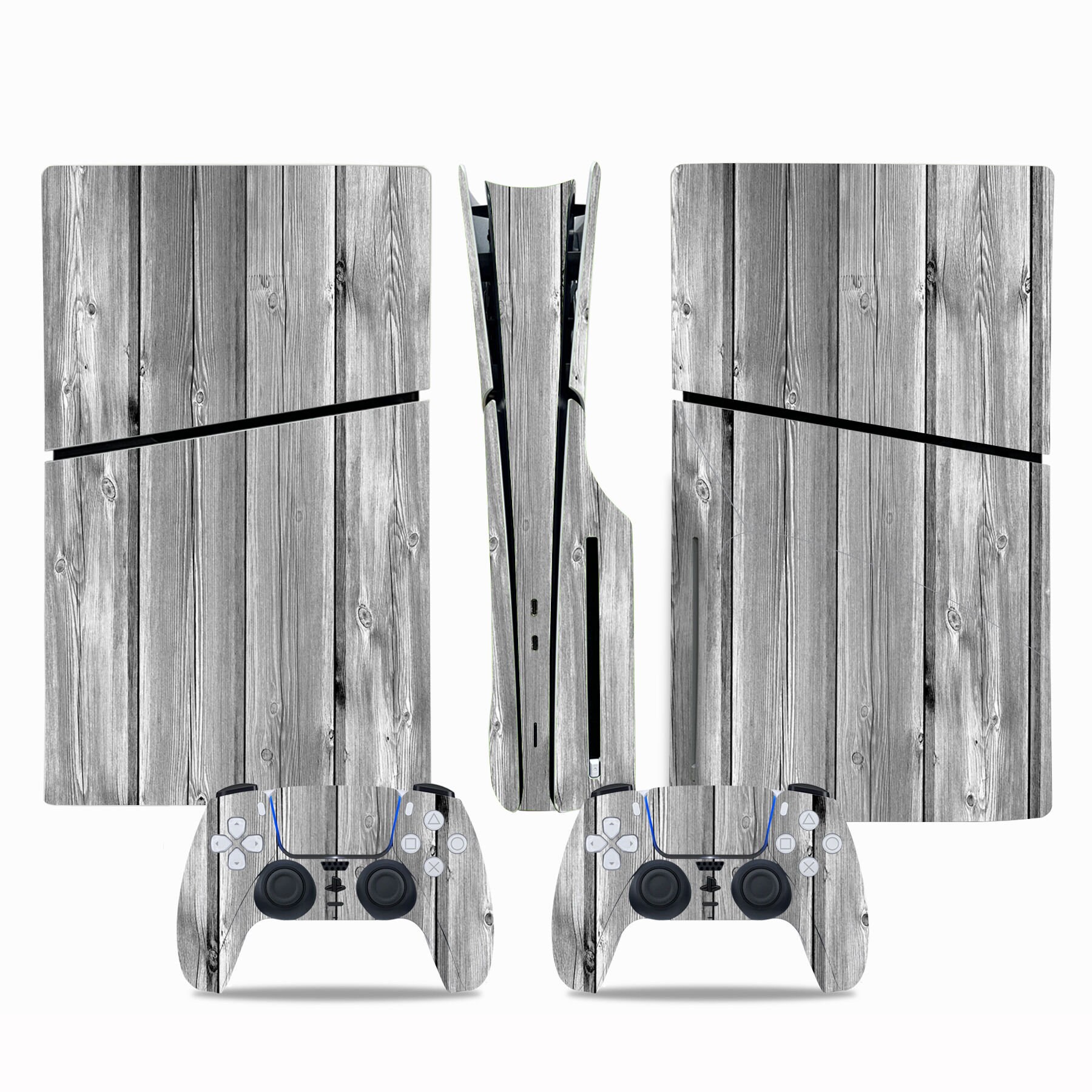 Wood Pattern PS5 Slim Skin Set Console and Controller Decal - Etsy
