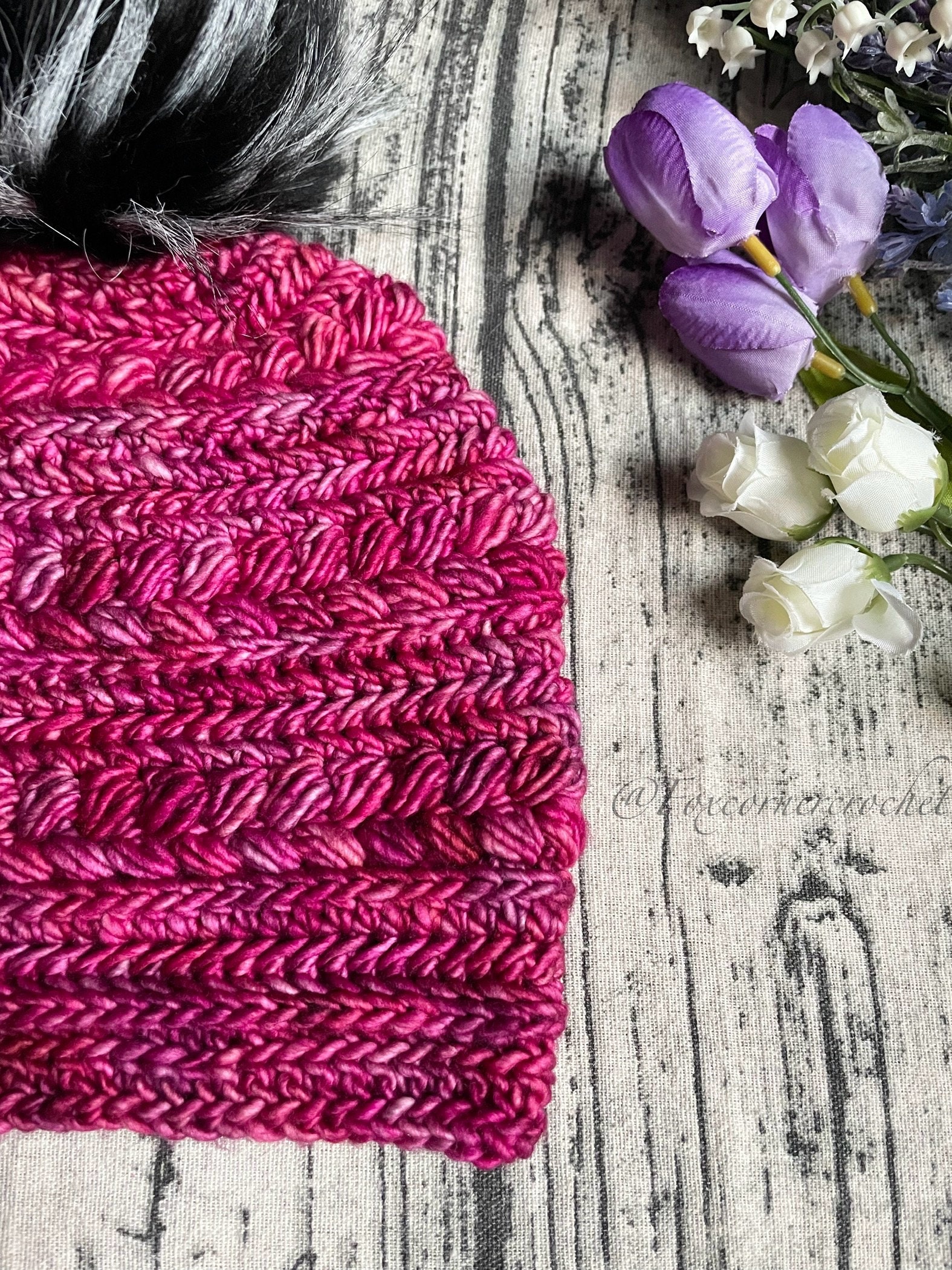 Luxury Handmade Crochet Merino Wool Valkyrie Braided Beanie Malabrigo ...