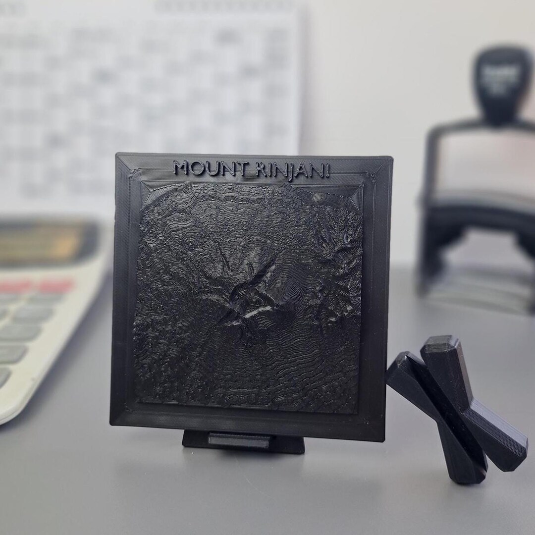 Mount Rinjani Volcano Model | Indonesia Desk Decor | Lombok Nature Gift ...