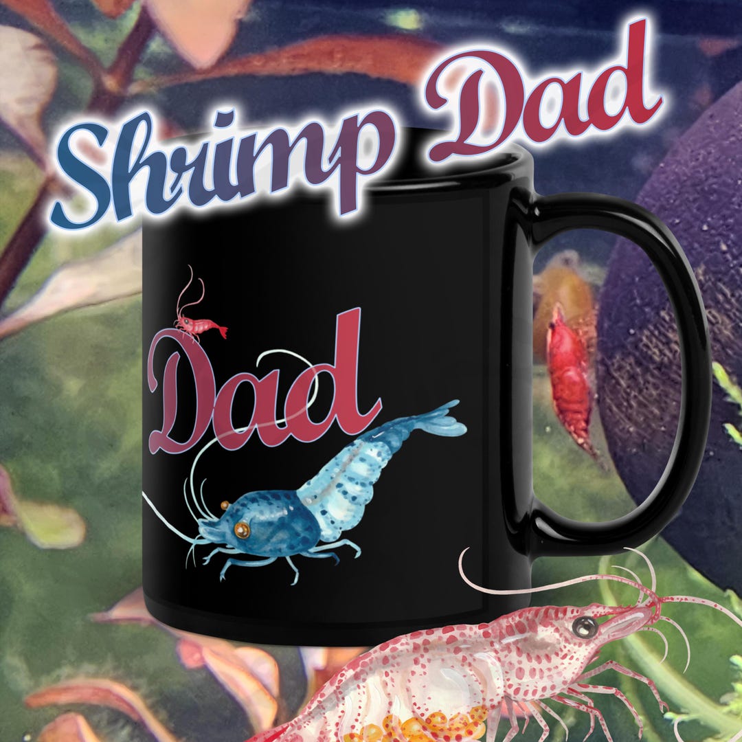 Shrimp Dad Mug in Black - Etsy