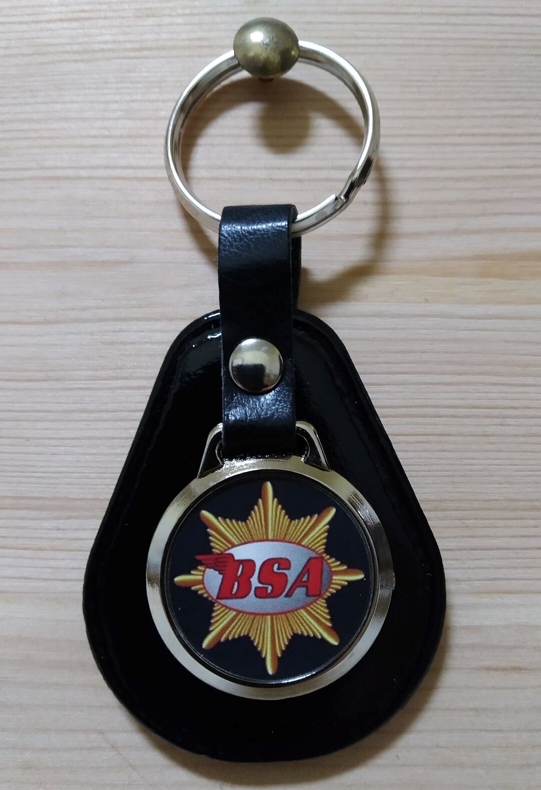 BSA MOTORCYCLES Vintage Style Leather Key Fob / Key Chain - Etsy