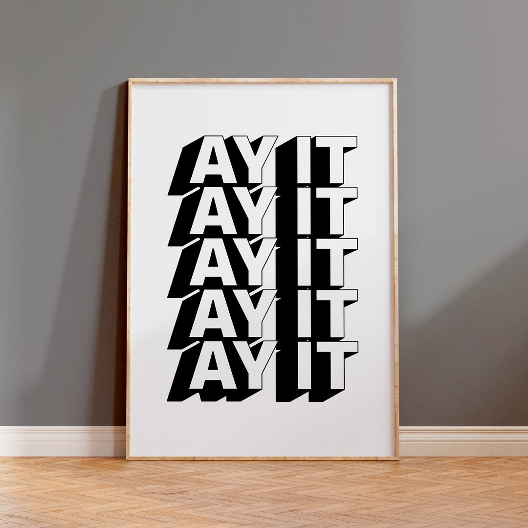 Ay It Wall Art Unframed, Black Country Poster, Black Country Gift, West ...