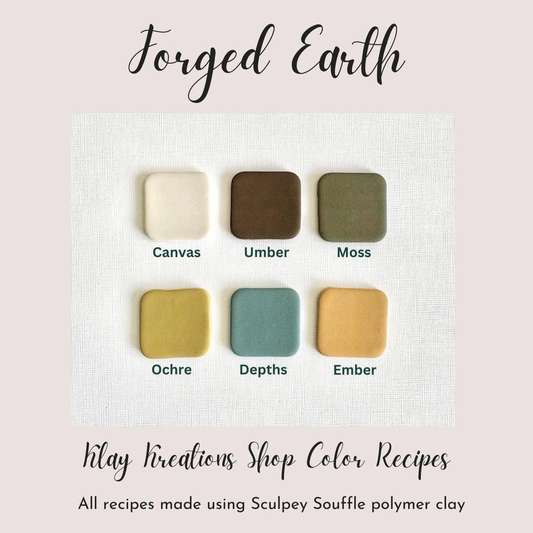 Forged Earth Sculpey Souffle Color Recipes - Earthy Industrial Inspired ...