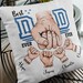 Custom Dad Fist Bump Pillow With Kids Name, Personalized Dad Gift, Dad ...