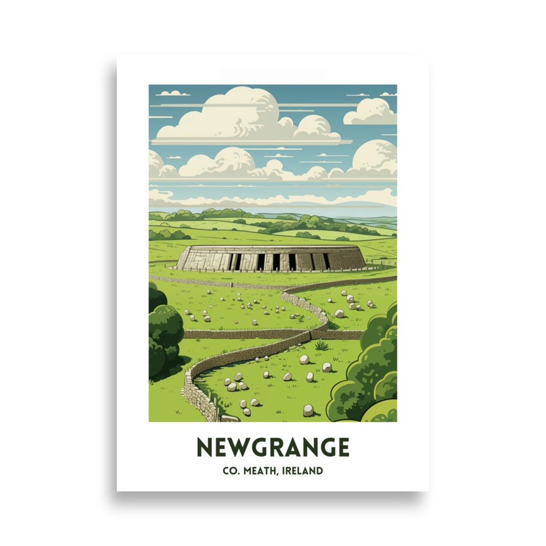 Newgrange Travel Poster - Etsy