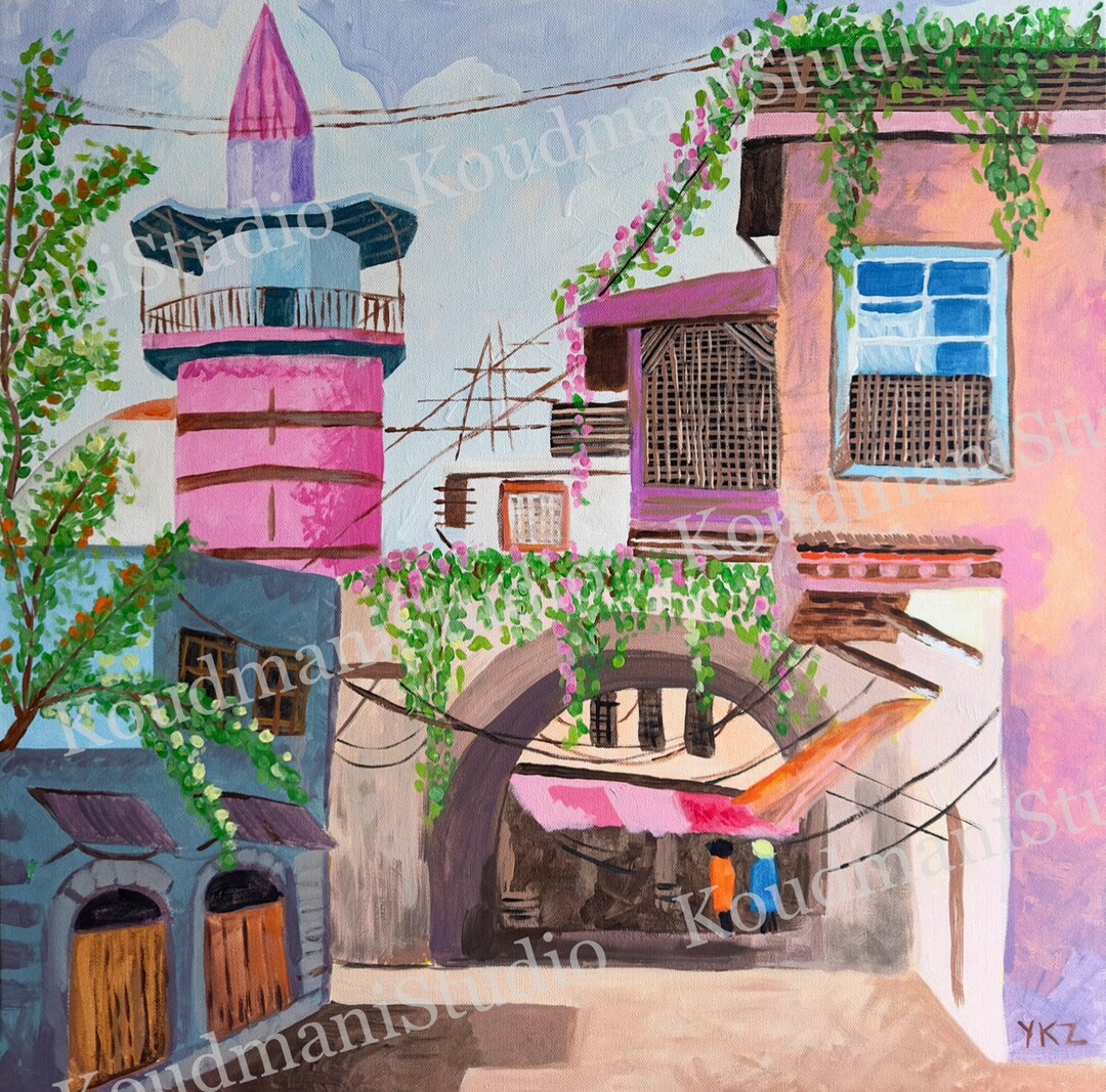 Old Damascus Syria Painting Canvas Print - Etsy