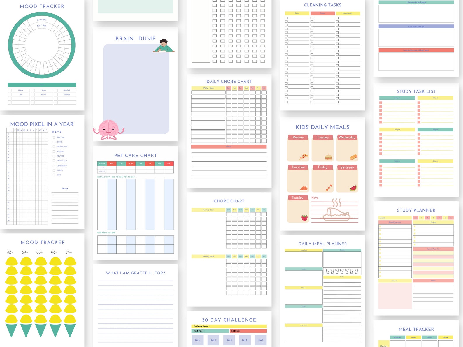 2024 ADHD Planner for Kids - Daily Routines Child-friendly Organization ...