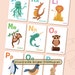 Animal Alphabet Flashcards: Montessori ABC Printable (digital Download ...