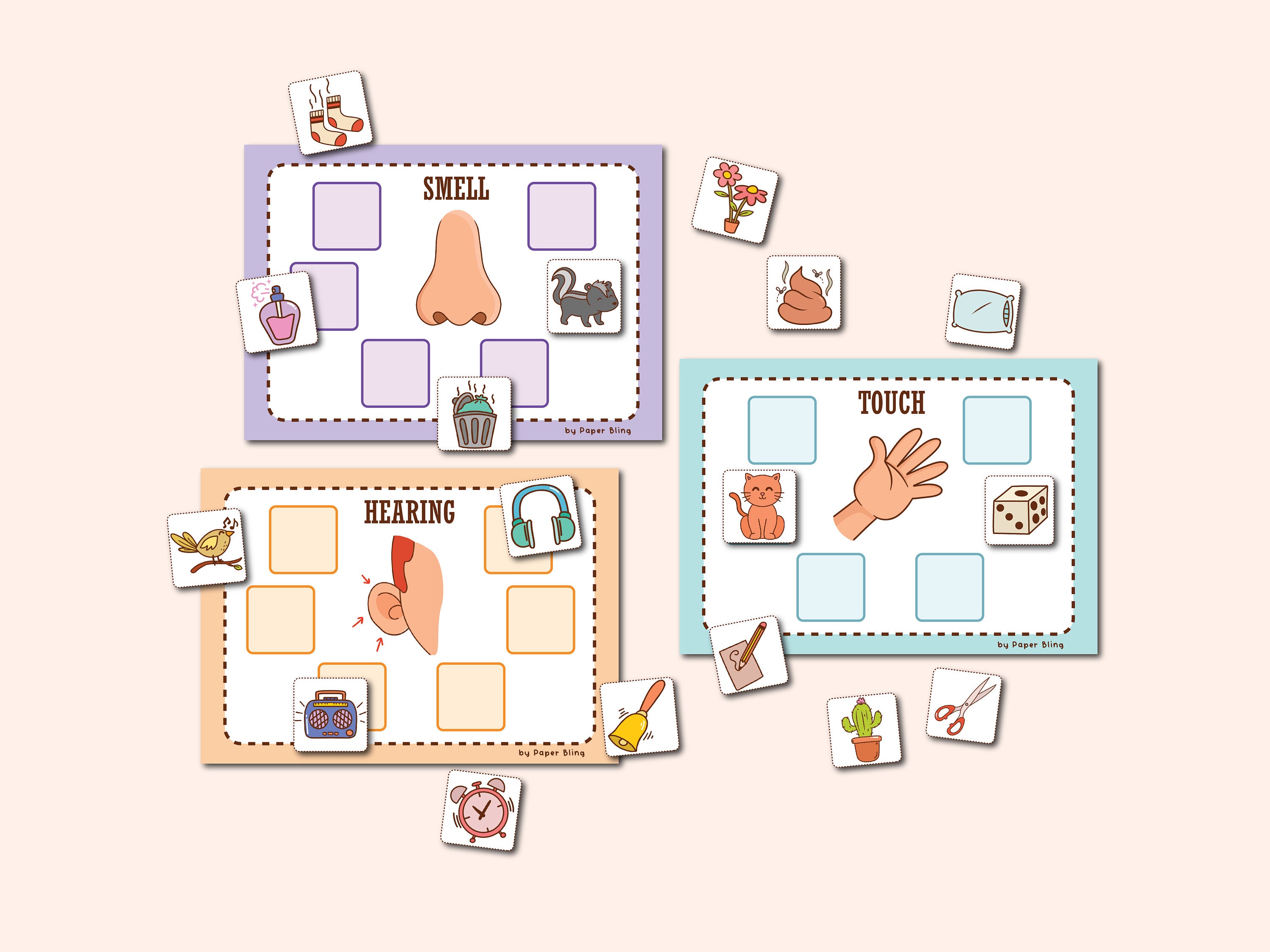 Five Senses Learning Activity Printable Homeschool Resources 5 Senses ...