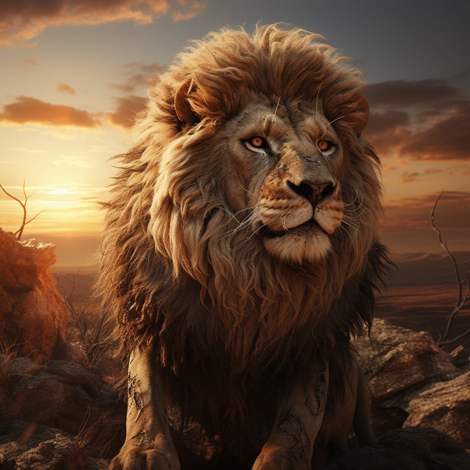 Bundle Leone , Tramonto, Stampa Digitale - Etsy