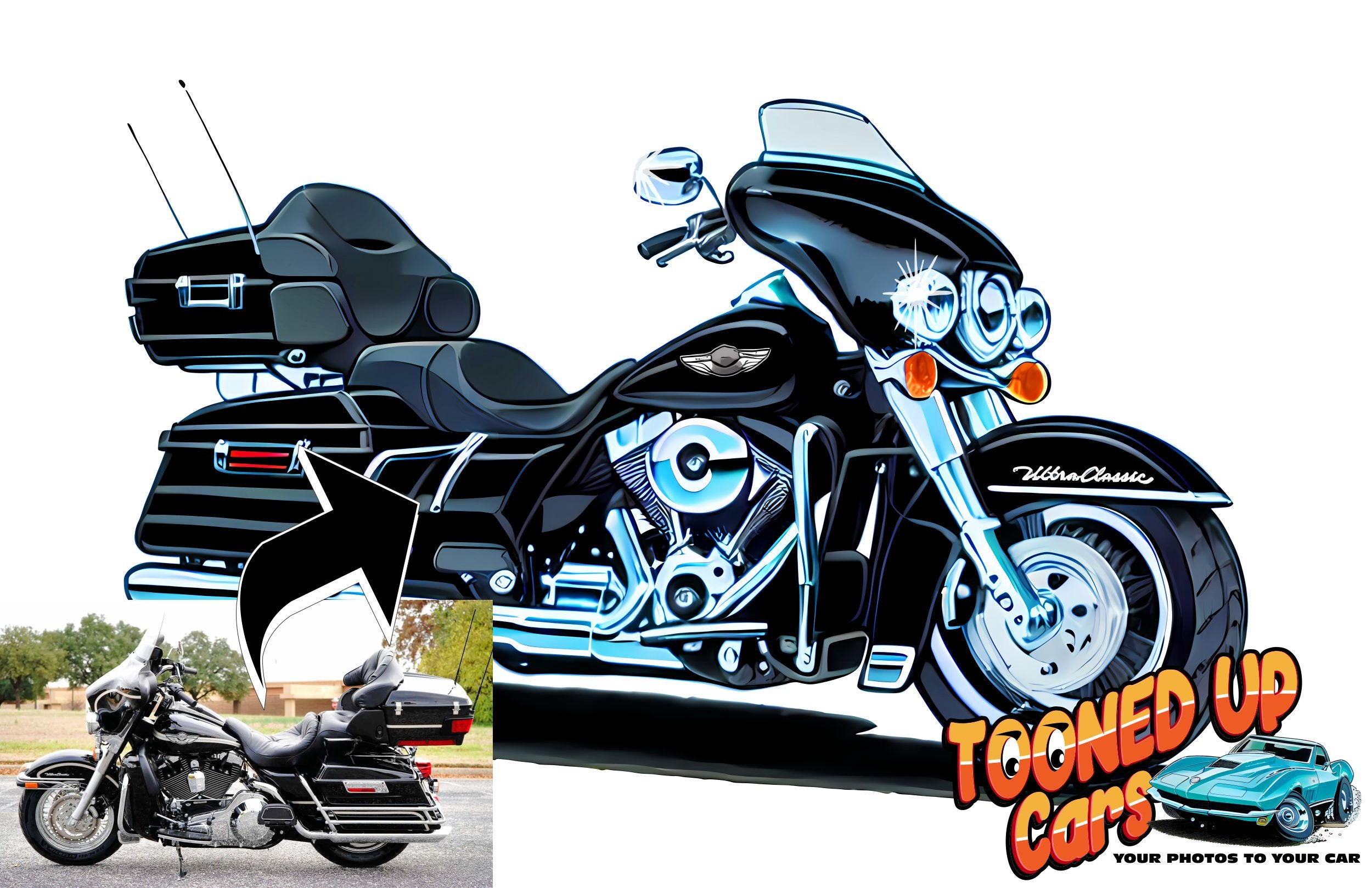 Custom Digital Car Cartoon - Personalized Vehicle Caricature - Unique ...