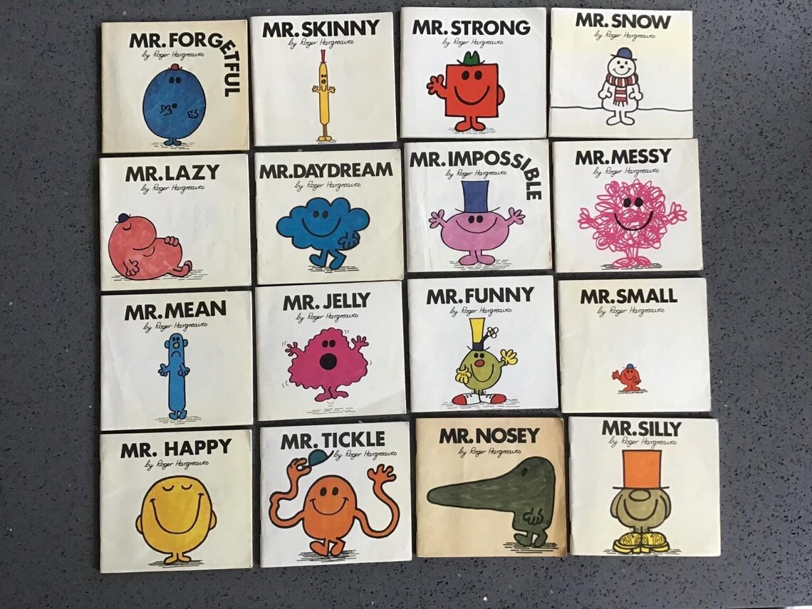 Mr Men 1970s Roger Hargreaves Books Sold Individually. - Etsy