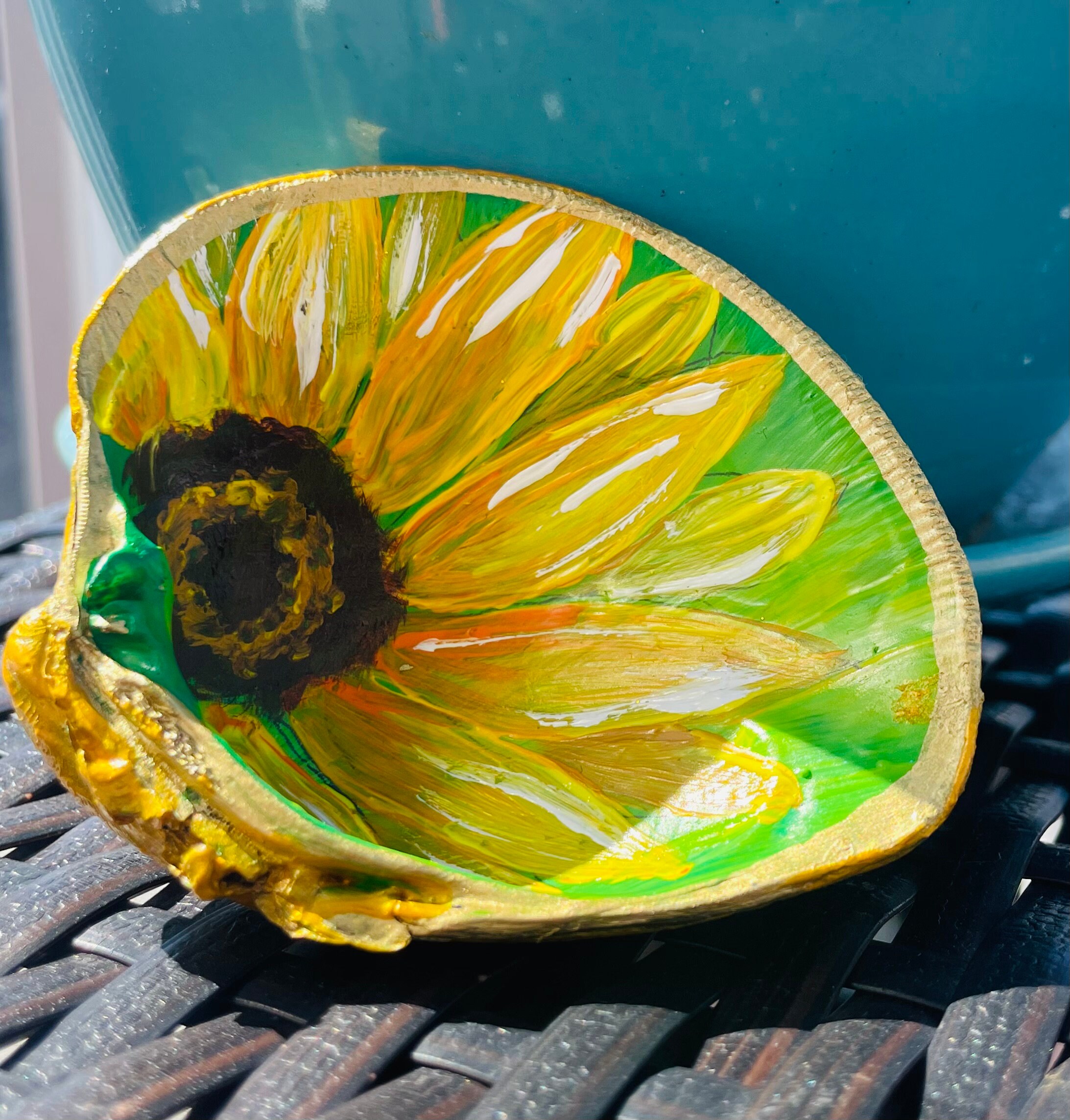 Sunflower Hand Painted - Etsy