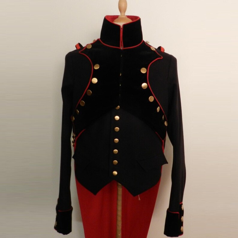 New Black Napoleon Uniform, Imperial Guard Coat, Military Troupe ...