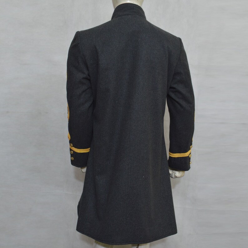 Dark Grey Rare Confederate Colonel Frock Wool Coat Colonel John, 18th ...