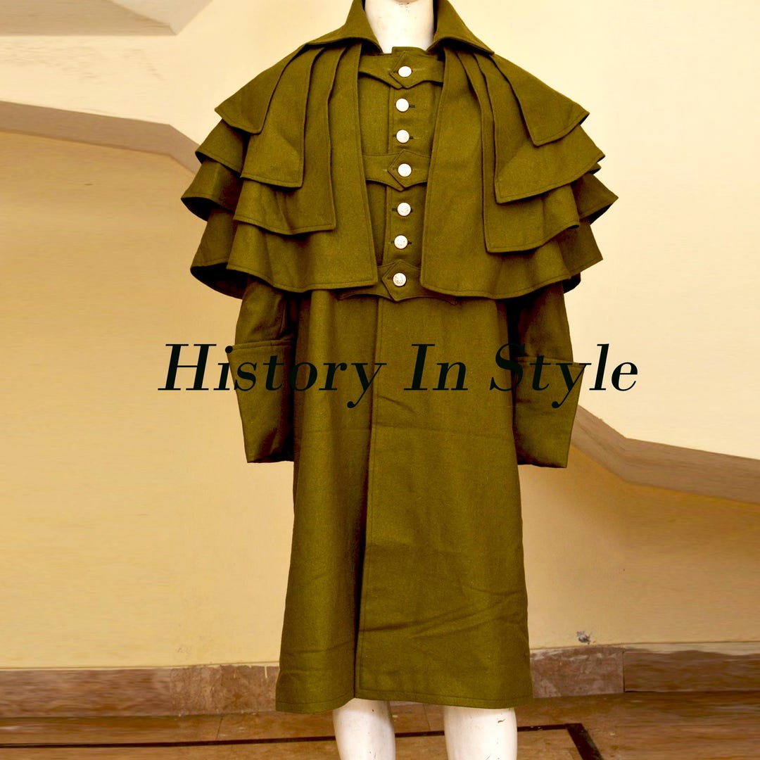 New Military Garrick Cape, Regency Greatcoat, Garrick Overcoats, Custom ...