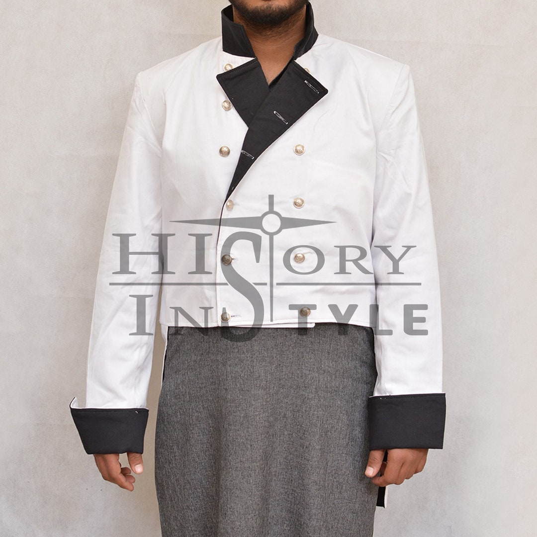New White Mr Darcy Style Regency, Victorian Fancy Outfit, Tailcoat ...