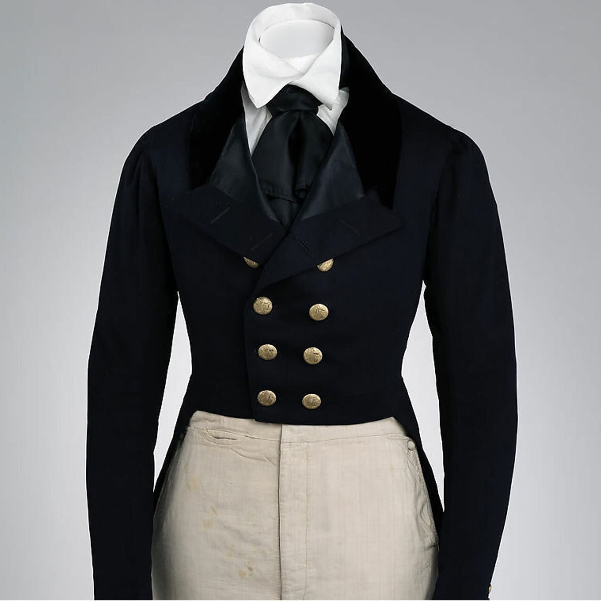 New Black Mr Darcy Tailcoat, Victorian Regency, Renaissance Gothic Coat, George Aaron Burr Coat ...