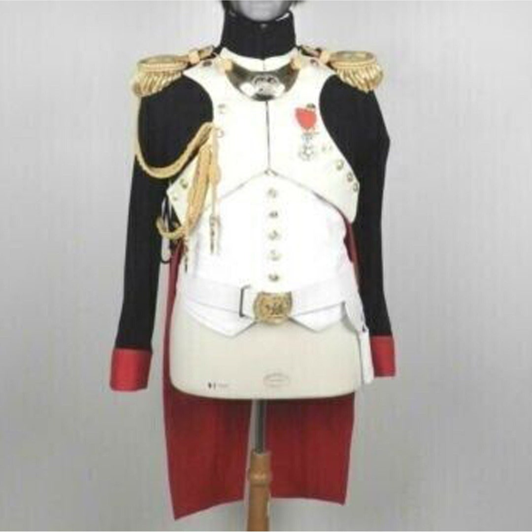 New Black Wool Napoleon Uniform, Napoleonic Tailcoat, General Coat ...