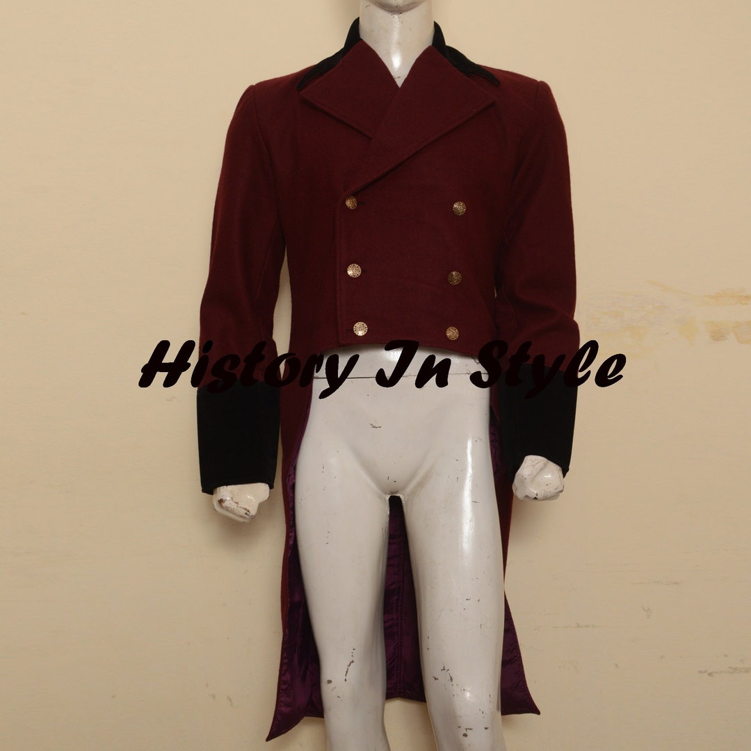 New 1900s Regency Wool Tail Coat Mr Malcolm Regency Tailcoat, 19th ...