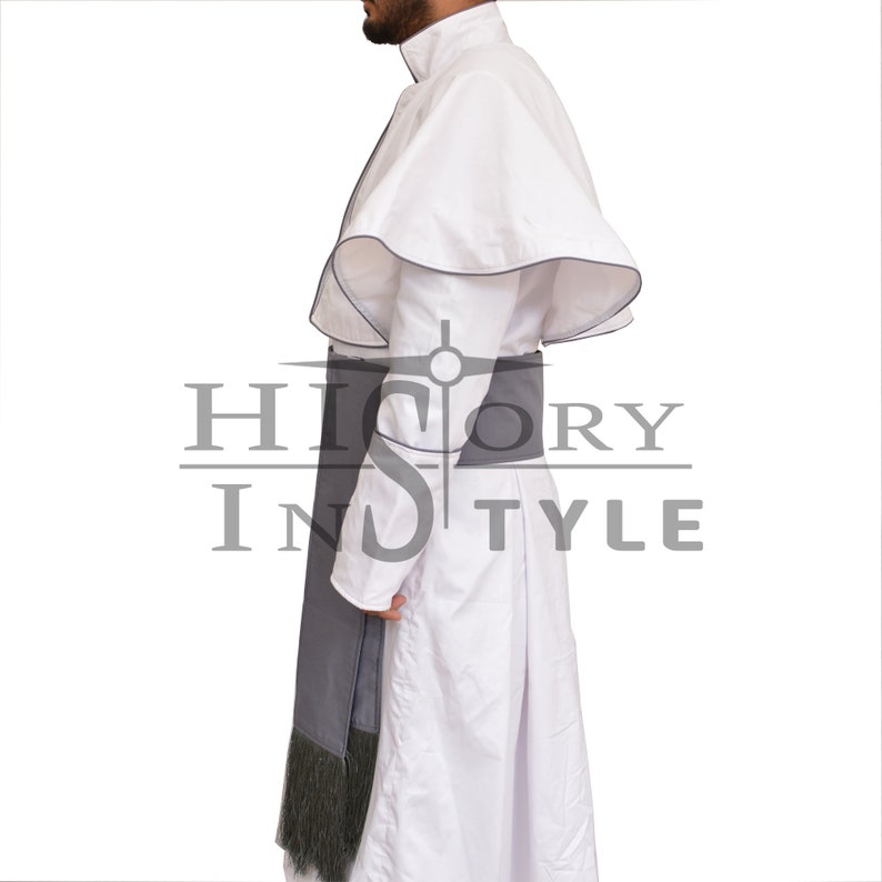 Medieval Clergy Robe, White Priest Clothes, Bible Master Attire Clergy ...