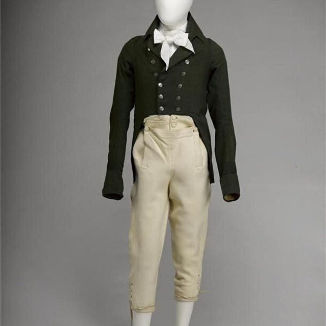 New Wedding Wool Tailcoat Men's Dark Green Regency Tailcoat Military ...