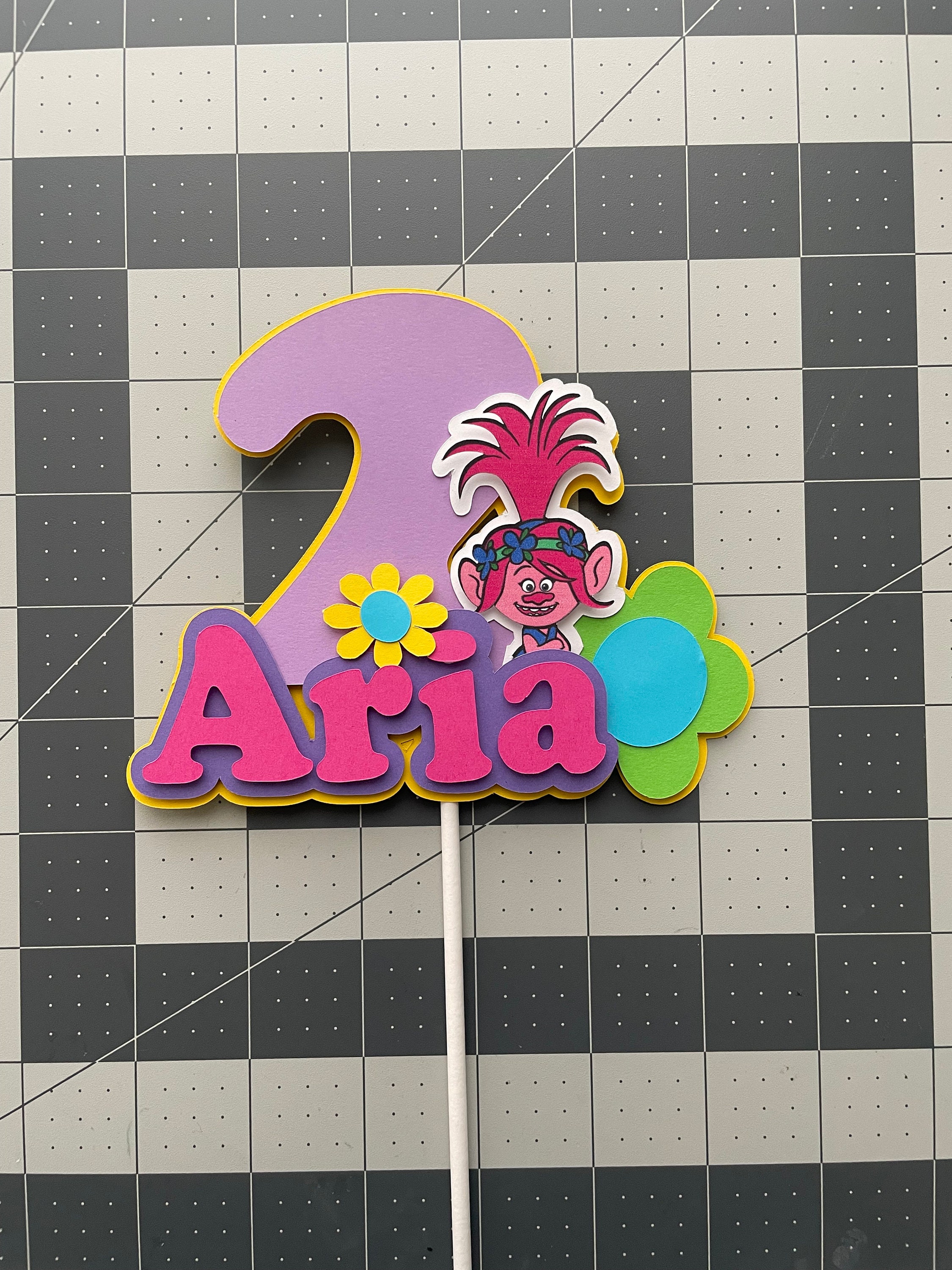 Trolls Centerpiece Cake Topper - Etsy