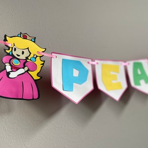Customizable Princess Peach Banner - Etsy