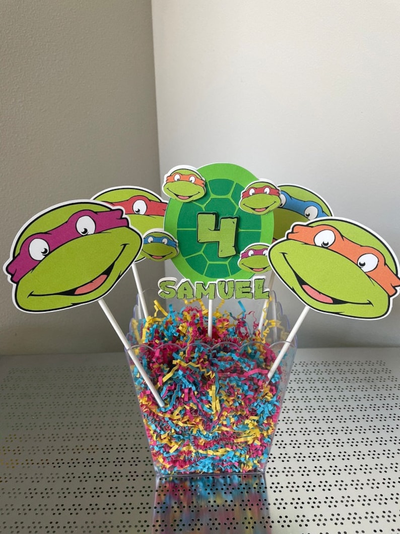 Ninja Turtles Cake Topper - Etsy