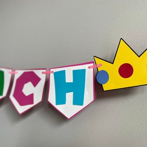Customizable Princess Peach Banner - Etsy