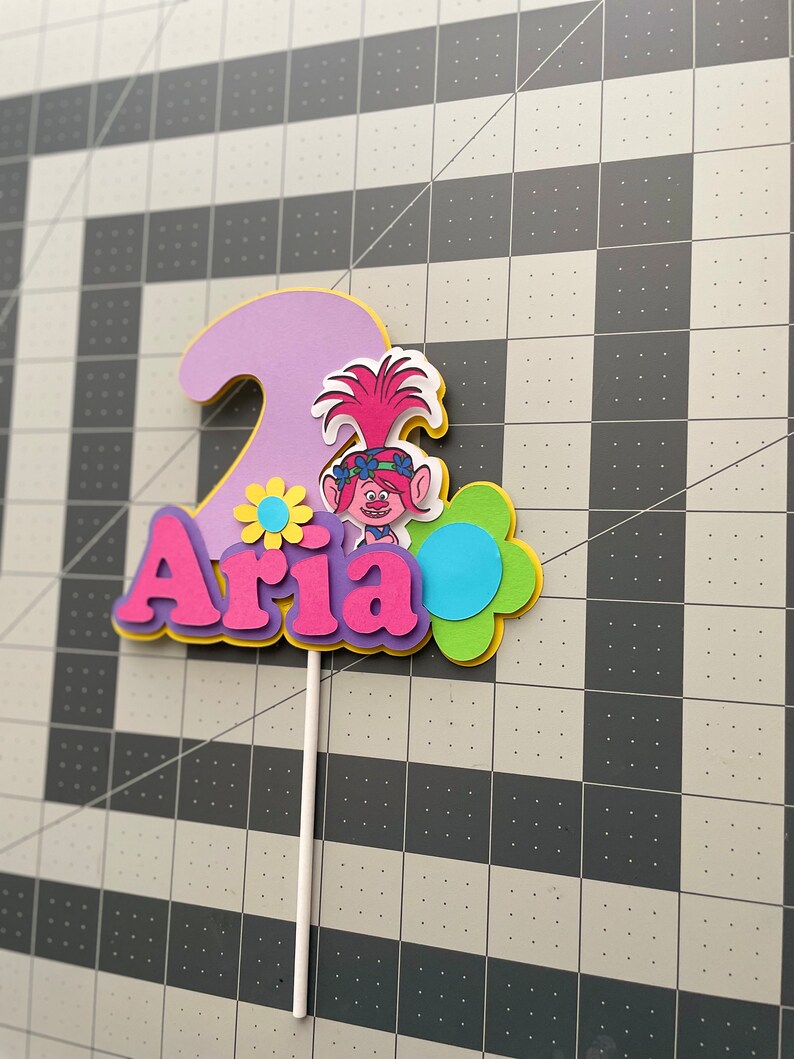 Trolls Centerpiece Cake Topper - Etsy