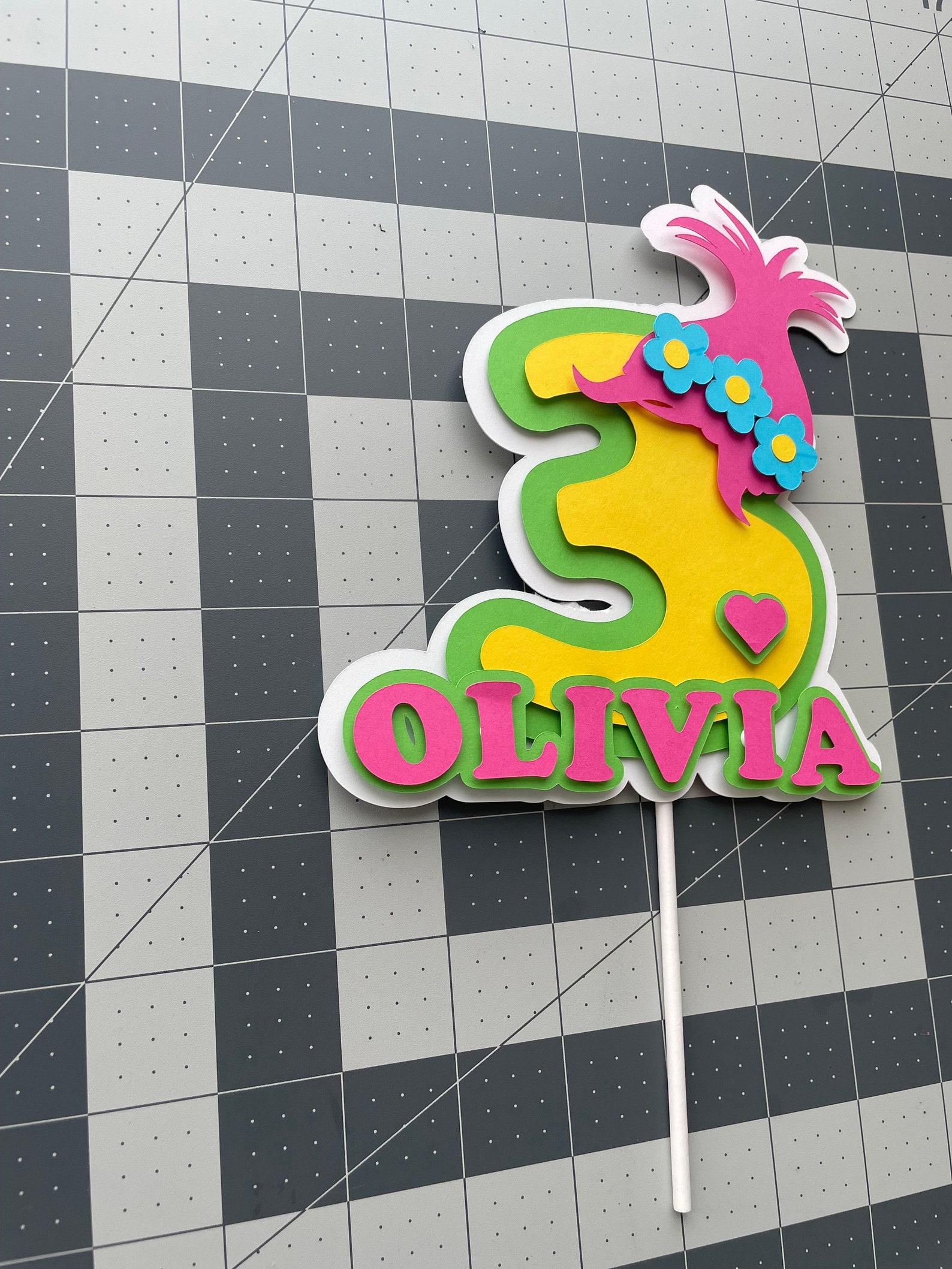 Trolls Cake Topper - Etsy