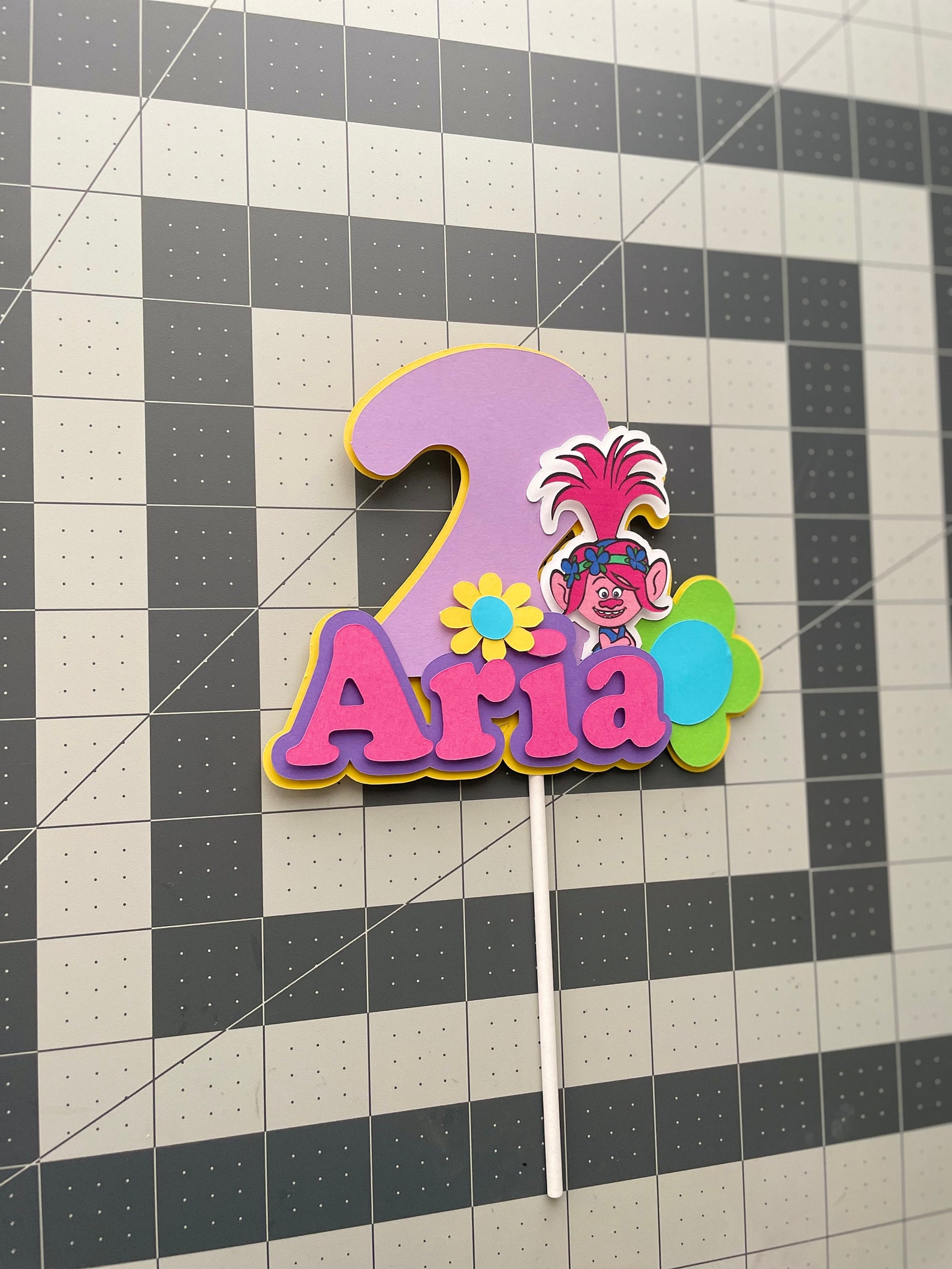 Trolls Centerpiece Cake Topper - Etsy