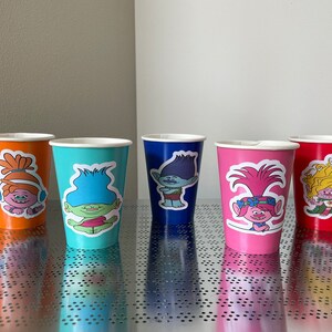 Trolls Theme Party Cups - Etsy
