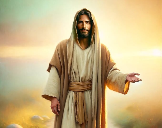 Christian Art: walk With Me. Printable Download Wall Art of Jesus ...