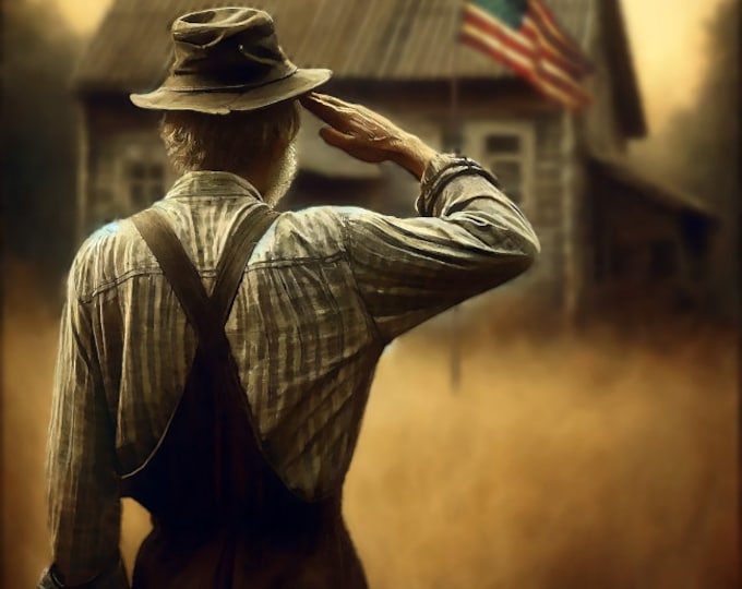 Downloadable Art, the Veteran, Digital Wall Art. Patriotic America ...