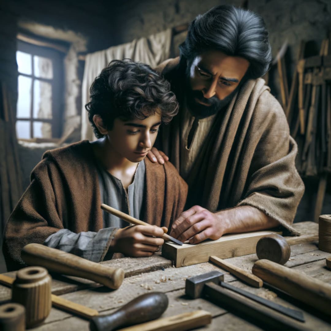 Christian Art: "the Carpenter's Apprentice."printable Download Art ...