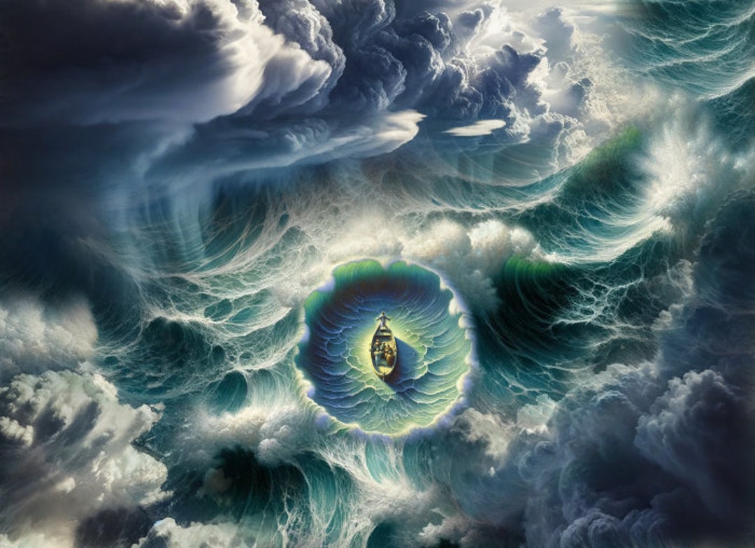 Christian Art: "peace, Be Still" Printable Download Art of Jesus ...