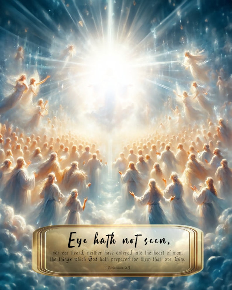 Christian Art: eye Hath Not Seen. Printable, Digital Art of the Lord ...
