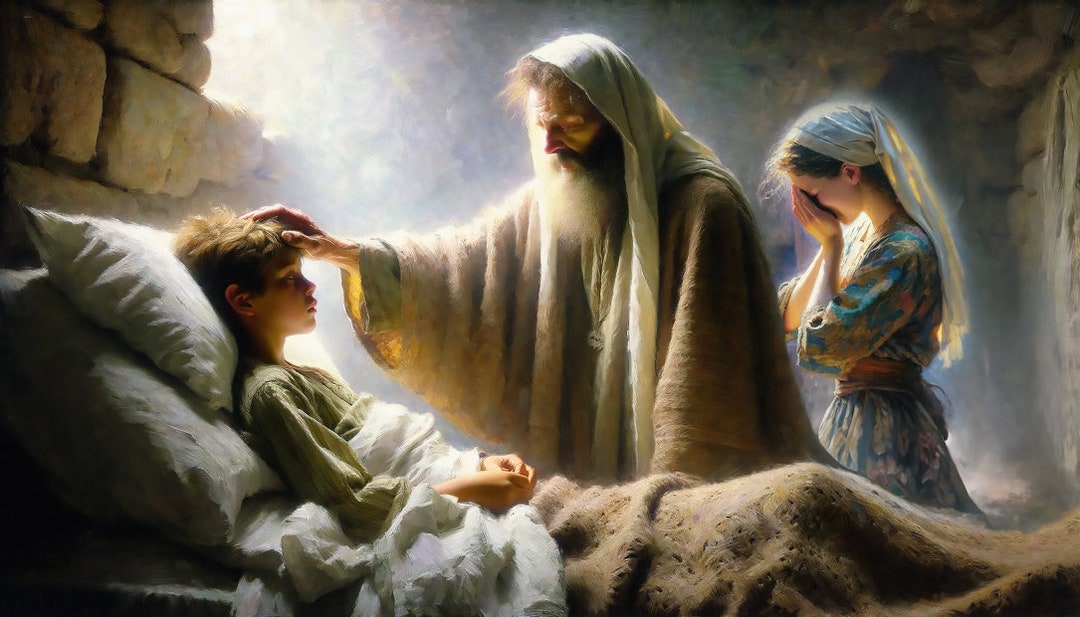 Christian Art: "elijah Heals the Widow's Son" Printable Download ...