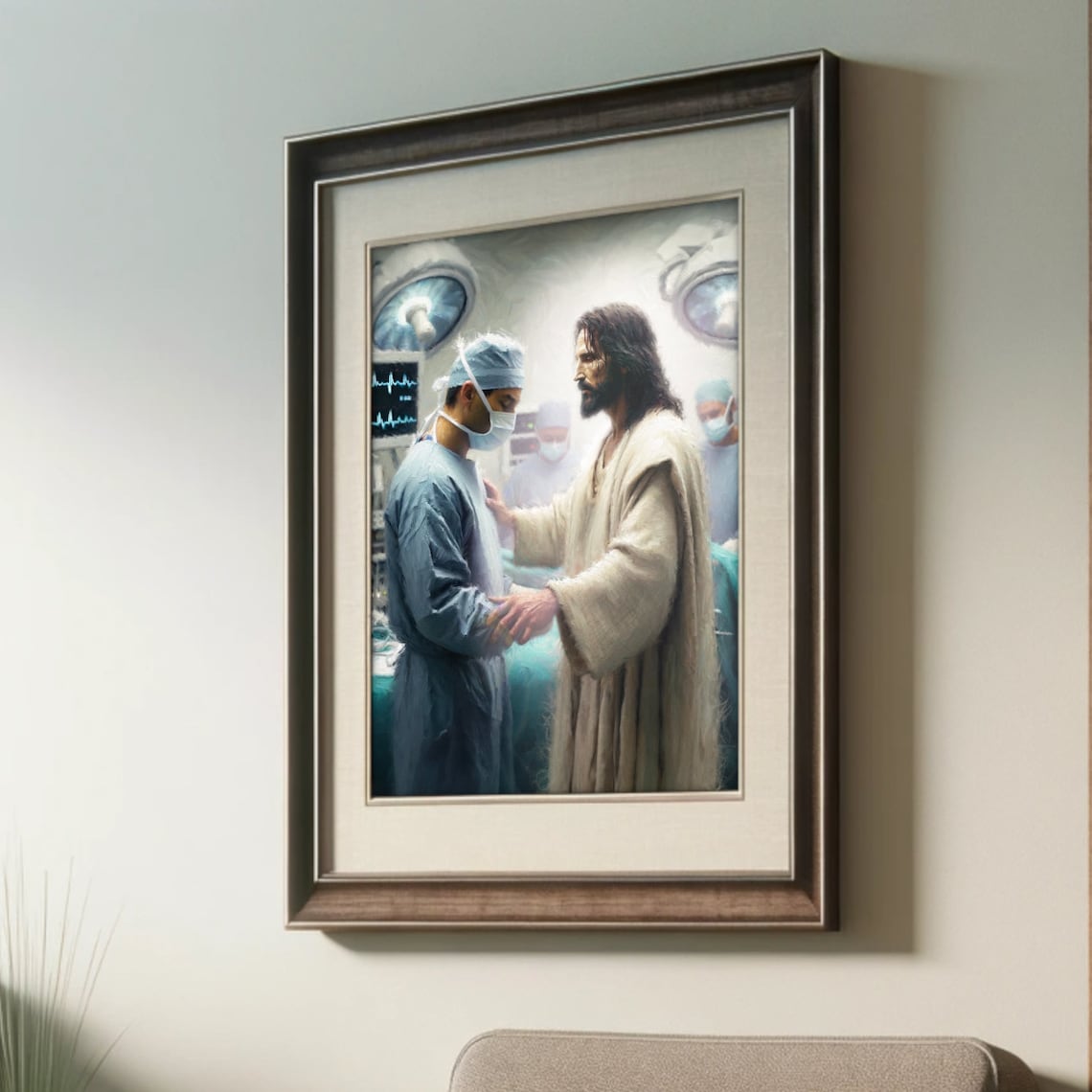 Christian Art: "prepping for Surgery" Printable Download of a Surgeon ...