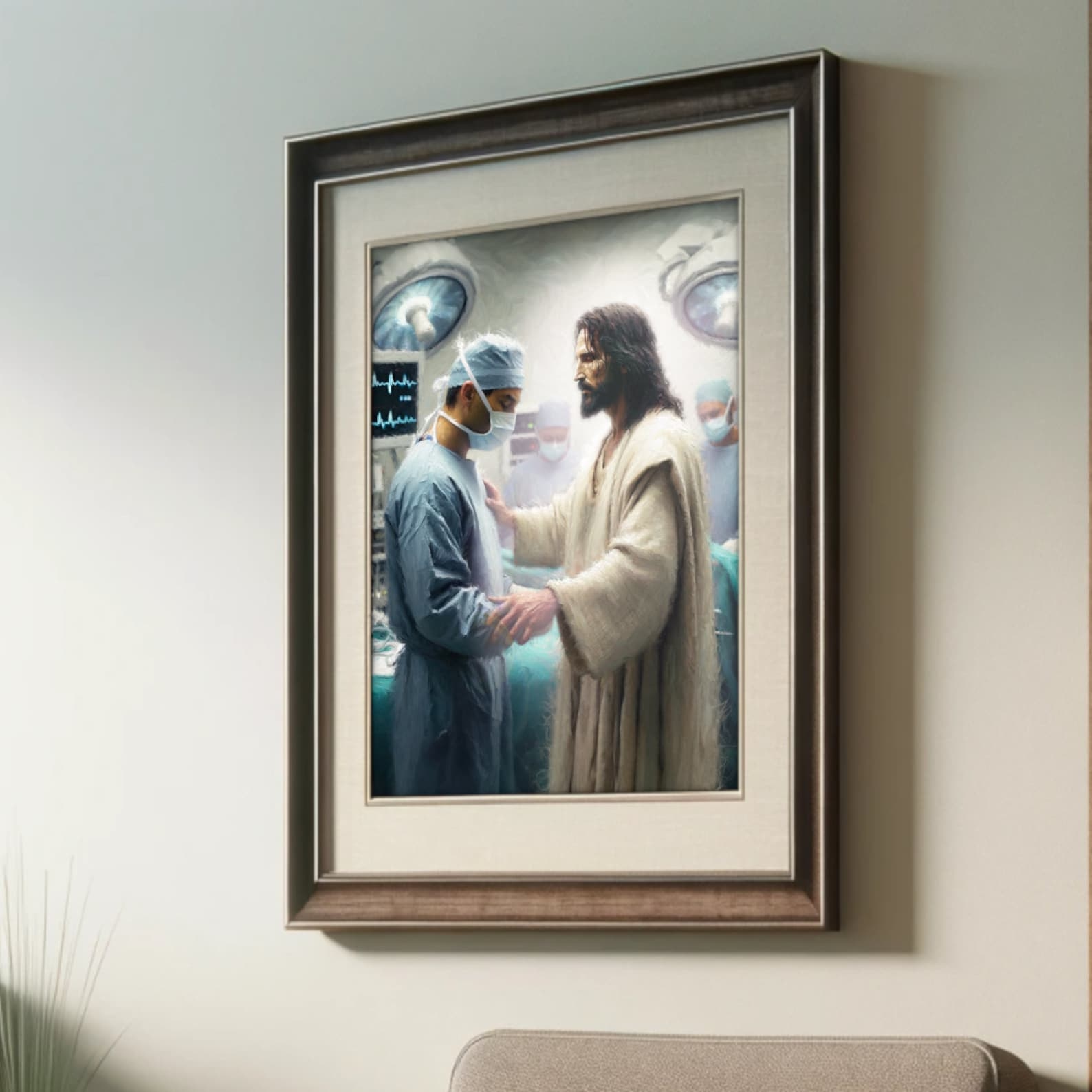 Christian Art: "prepping for Surgery" Printable Download of a Surgeon ...