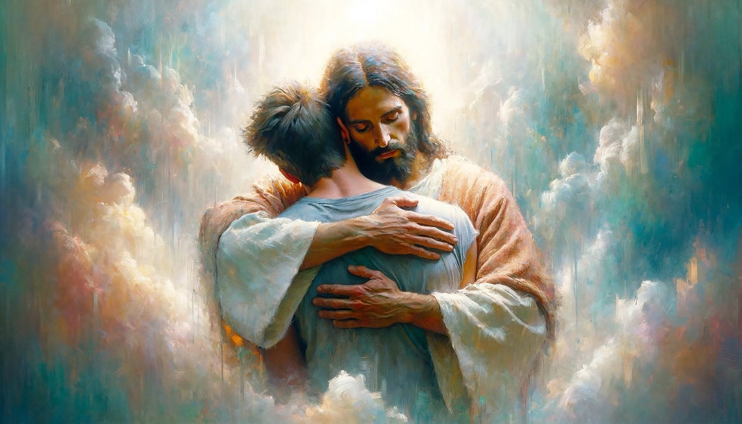 Christian Art: "welcome Home, Son." Printable, Digital Art of a Man ...