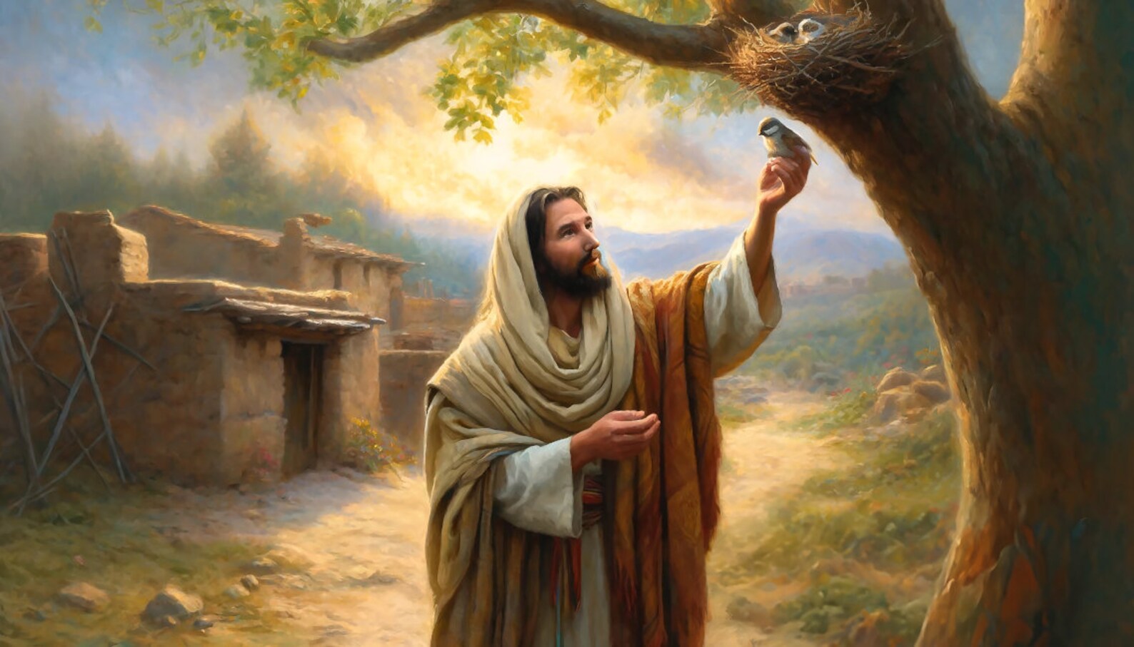 Christian Art: back to the Nest. Printable Download Art of Jesus Christ ...