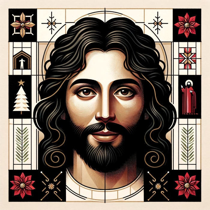 Christian Art: "the Center of Christmas." Christmas Wall Art of Jesus ...