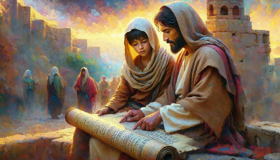 Christian Art: "train up a Child." Printable Download Art of Jesus ...